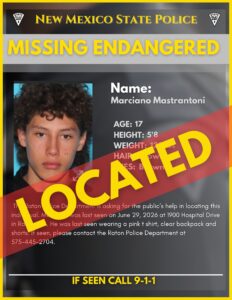 Update: Cancel Missing Endangered Advisory- Raton Police Department ...